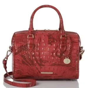 Brahmin | Bags | Brahmin Stacy Satchel Crossbody Bag Red Flare ...